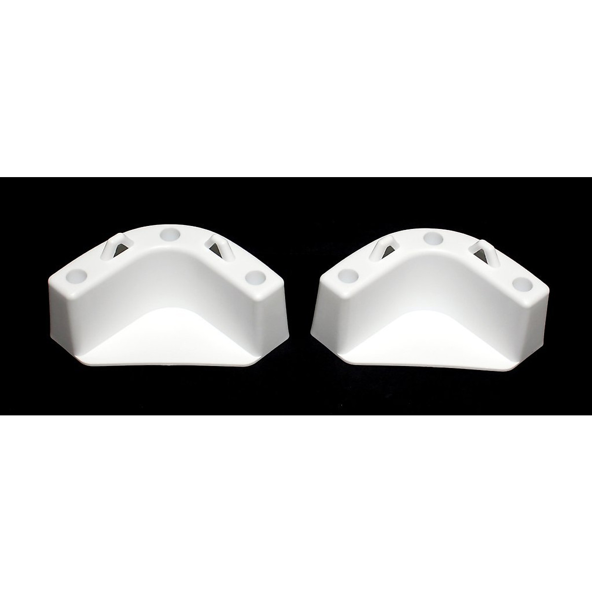 Boat Marine Cooler Mounting Kit for Yeti Igloo Engle Coleman (Set of 4) Black or White (White)