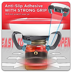 Stronger Torque Electric Automatic Hands Free Jar Opener for Weak Hands and Seniors with Arthritis, Powerful Bottle Lid Opener for Home Kitchen, Easy One Touch Jar Opener Works on All Jar Sizes