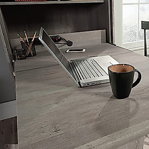 Sauder Miscellaneous Storage Craft & Sewing Armoire, L: 35.112" x W: 21.81" x H: 61.58", Mystic Oak Finish