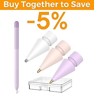 Apple Pencil 1st Generation Case + 3 Pack Apple Pencil Tips