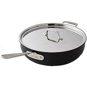 All-Clad E7867164 NS1 Nonstick 4 Quart Essential Pan with Loop and Lid
