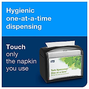 Tork Xpressnap Natural Dispenser Napkin N4, Universal, Interfold 1-ply, 13" x 8.5", 12 x 500 napkins, DX906E