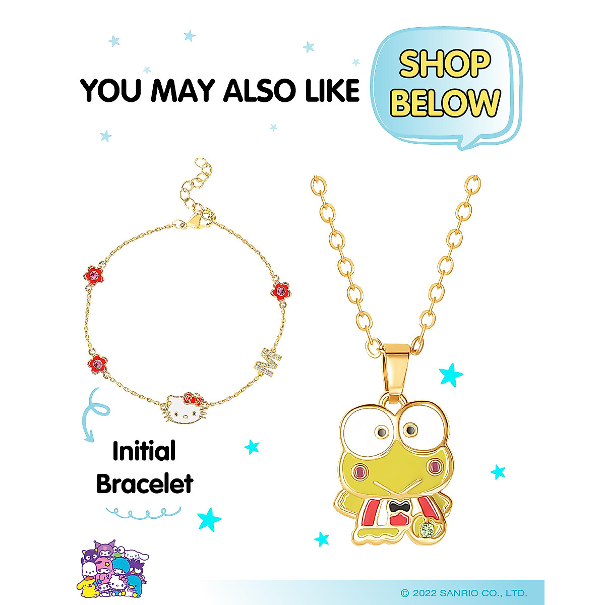 Sanrio Girls Hello Kitty Stud Earrings Pack of 12 Pairs - Official License Hello Kitty and Friends Earrings for Daily Wear