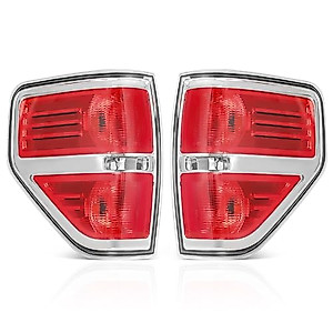 AUTOSAVER88 Taillights Compatible with 2009-2014 Ford F150, F-150 Styleside Pickup Truck Tail Light Assembly Replacement Tail Lamp Passenger and Driver Side