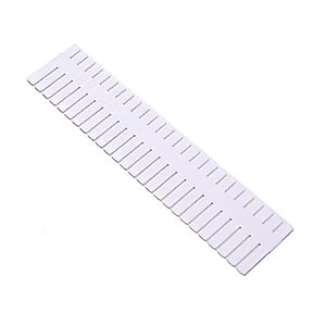 plplaaoo Adjustable Drawer Organizer, 4PCS Drawer Divider, Plastic Drawer Storage Partition, Home Adjustable Clapboard for Socks, Underwear, Makeup, Can Help Tidy Kitchen, Bedroom (37 * 7cm-White)
