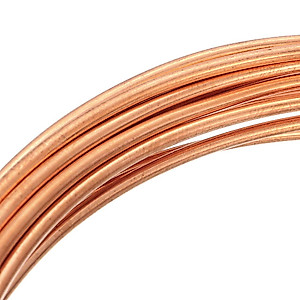 uxcell Refrigeration Tubing, 1/8" OD x 5/64" ID x 9.8 Ft Soft Coil Copper Tubing