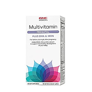GNC Women's Multivitamin Prenatal Formula with DHA & Iron