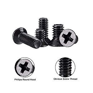 OPYTR Screw Anchors 840pcsCountersunk Flat Head Screw Set M1.2 M1.4 M1.6 M2 M2.5 M3 Glasses Computer Notebook Laptop Small Mini Screws Kit Anchors