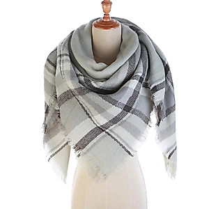 Neal LINK Women's Scarves Wraps Warm Blanket Scarf Shawl Winter Plaid Scarfs for Women