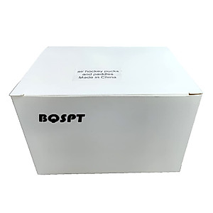 BQSPT Air Hockey Pucks and Paddles,Air Hockey Pushers and Pucks,Goal Handles Paddles Replacement Accessories for Game Tables (4 Striker 96mm with Pads, 8 Pucks 64mm Thick and Thin)