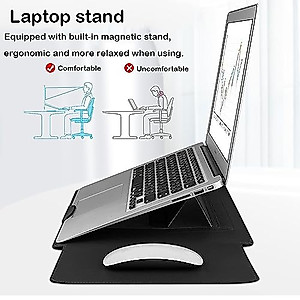 CREATOR Laptop Sleeve Case with Mouse Pad & Foldable Stand Laptop Carrying Case Compatible with MacBook Pro 14 inch 2023-2021 A2779 M2 A2442 M1
