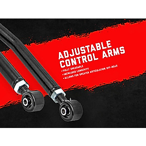 Rough Country 0-6.5" Front Adjustable Control Arms for Jeep TJ,XJ,ZJ,MJ - 11920