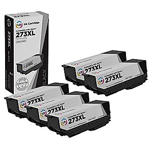 LD Products Remanufactured Ink Cartridge Replacements for Epson 273XL T273XL020 High Yield (Black, 5-Pack)