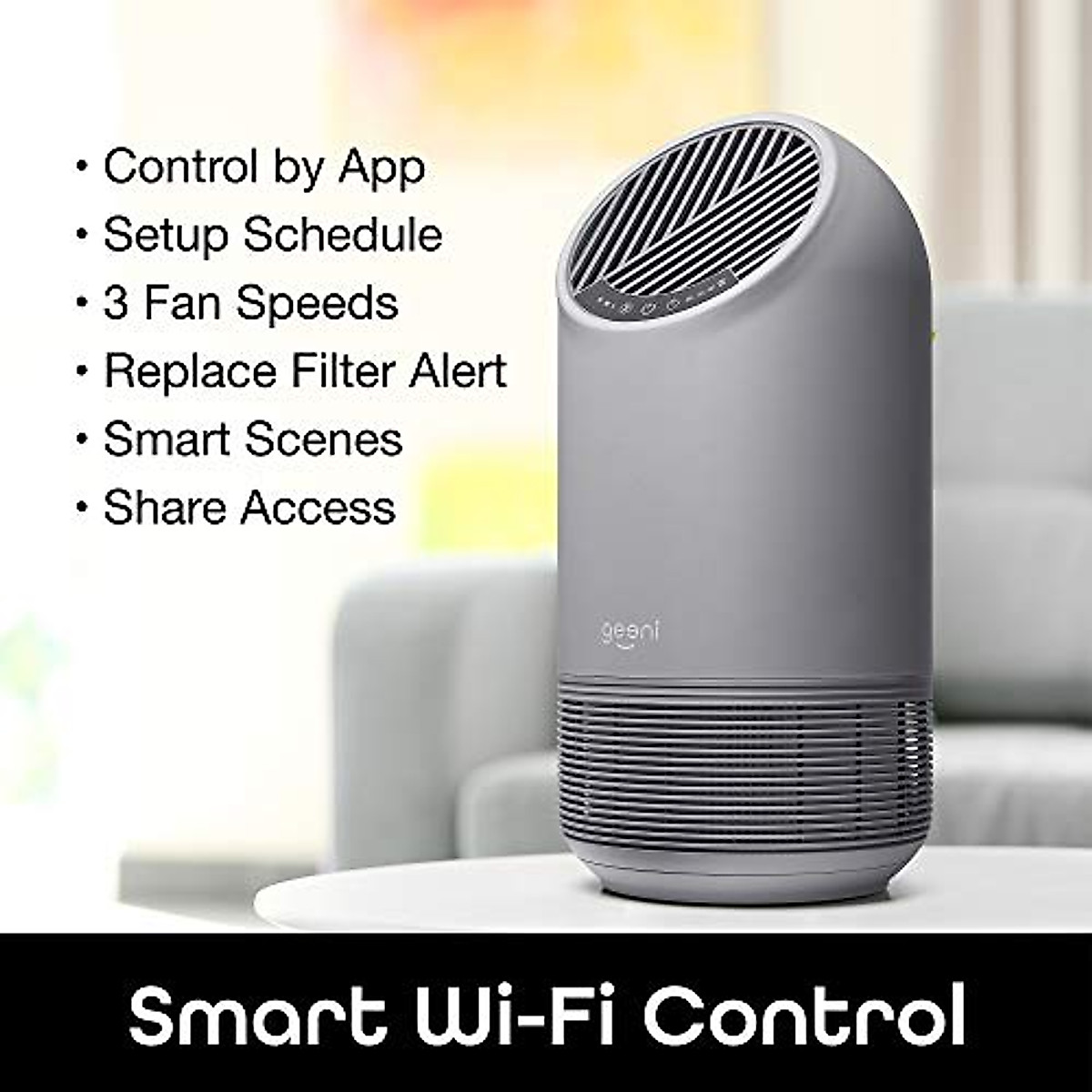 Breathe XL Smart Air Purifier, Grey