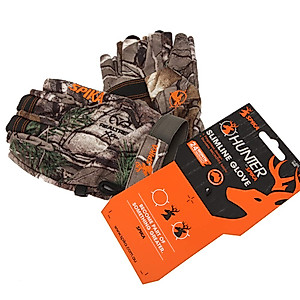 SPIKA Camouflage Hunting Fingerless Gloves,Tactical Half Finger Glove for Hunting Driving Padding Climbing S-M