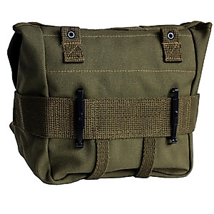 YBRR M1961 M1956 Butt Pack Bag Pouch US Vietnam Era Canvas Combat Field Gear with Straps Green