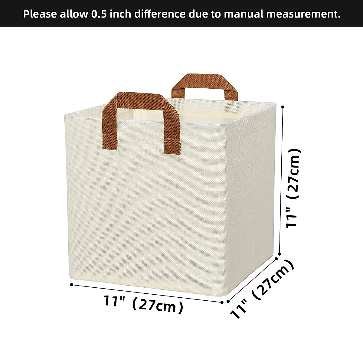 GRANNY SAYS Bundle of 4-Pack Cube Storage Bins & 3-Pack Rectangle Storage Bins with Lids