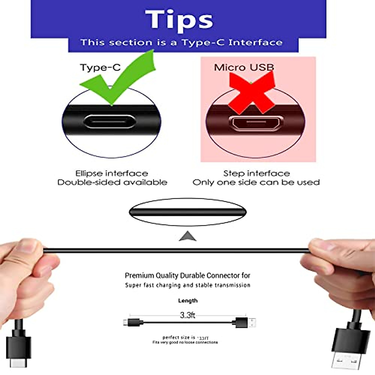 USB-C Charger Charging Cable Cord for Sony WH-1000XM5 WH-1000XM4 WH-1000XM3 WF-1000XM4 WF-C500 WH-XB900N WH-CH510 WI-1000XM2 WI-C200 WI-XB400 WF-1000XM3 LinkBuds, Bose NCH700 Wireless Headphones