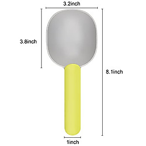 Yadream 2PCS Pet Food Scooper Multi-functional Plastic with Fashionable Food Shovel Handle and Comfortable Grip Handle, suitable for Dogs Cats and other pets