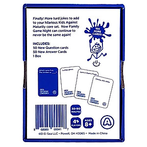 Kids Against Maturity Expansion Pack #1, Card Game for Kids and Families, Super Fun Hilarious for Family Party Game Night (Core Game Sold Separately)