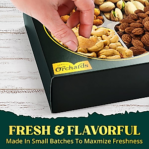 Nuts Gift Basket - Gift Basket of Cravings Gourmet Nuts Collection, Healthy Kosher Snacks, Premium Mixed Nuts Gift Box Bouquet Platter Perfect for Holiday Gifts.