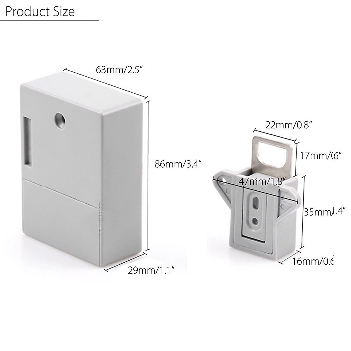 QIUNI Battery IC Card Sensor Cabinet Drawer Intelligent SmartLock DIY Invisible Hidde Digital Lock Without Perforate Hole