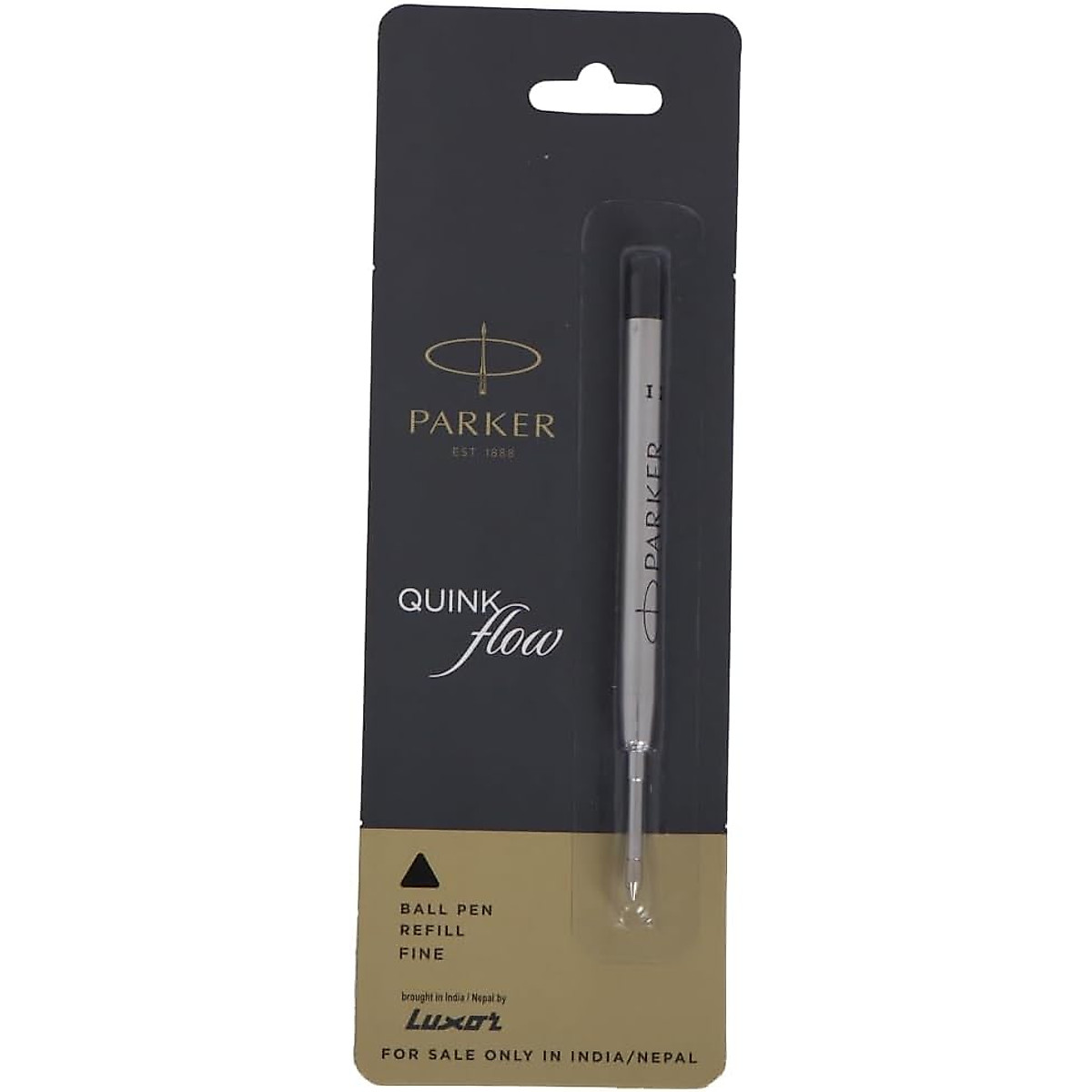 Parker Ball Point Pen Refills, Medium Point, Black Ink