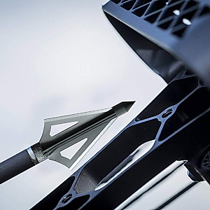 Sinbadteck Hunting Broadheads, 12PCS 3 Blades Bowhunting Broadheads 100 Grain Archery Arrow Broadhead Compatible with Traditional Bows and Compound Bows (Black)