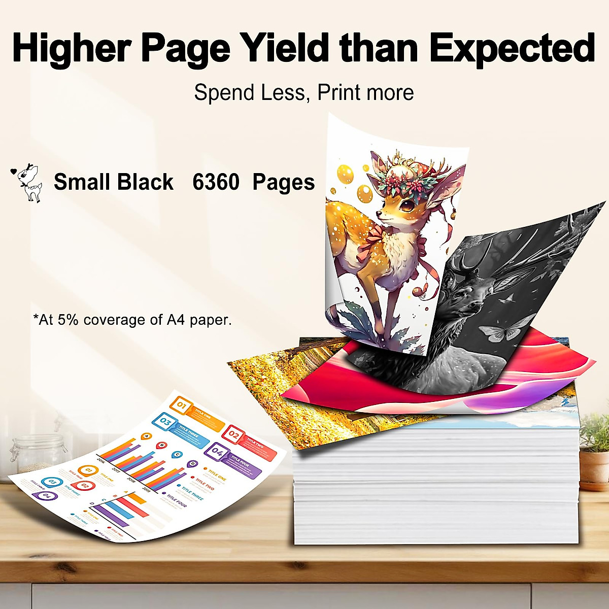 Miss Deer Compatible 281 Black Ink Cartridges Replacement for Canon CLI-281XXL CLI281XXL for Pixma TR7520 TR8520 TS6120 TS6220 TS8120 TS8320 TS9120 (Small Black) 2-Pack