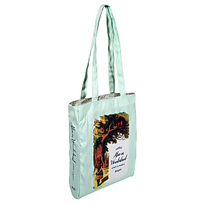Well Read Alice in Wonderland Book Themed Tote Bag for Book Lovers - Ideal Literary Gifts for Book Club, Readers, Authors & Bookworms - Versatile Shoulder Bag Company