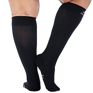 Mojo Compression Socks Premier Socks - Premium Recovery & Performance, 20-30 mmHg Coolmax Material - Medical Grade for Men & Women - Enhance Circulation & Decrease Swelling - 1 Pair
