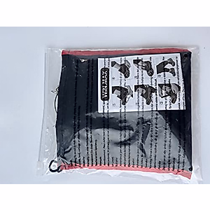 WIN.MAX Crampons for Shoes, Traction Cleats Ice Snow Grips with 19 Stainless Steel Spikes, Shoe Talons Anti - Slip Boots Spikes for Walking, Jogging, Climbing and Hiking (Black, M)