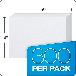Oxford Blank Index Cards, 4" x 6", White, 300 pack (10002EE)
