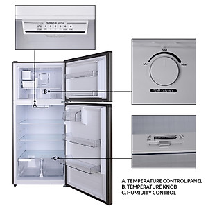 Conserv 30in Apartment Refrigerator 18cf Top Mount w/AUTO ICE Maker E-Star 110V