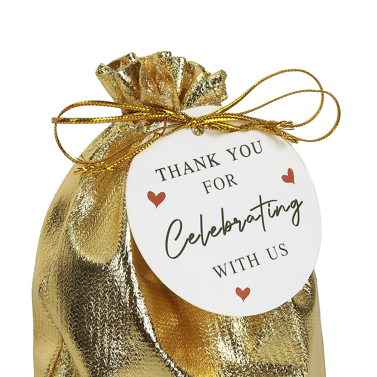 BEAVOING Pack of 100 4"x 6" Heavy Duty Gold Drawstring Organza Jewelry Pouches Wedding Party Christmas Favor Gift Candy Chocolate Bags