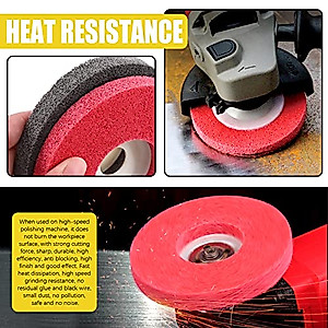 Mardatt 17 Pcs 4'' Polishing Buffering Wheels Assorted Set with Compound Includes 14 Pcs Wool & Nylon Fiber Sanding Flap Discs and 3Pcs Black, Brown & Green Compounds for Angle Grinder