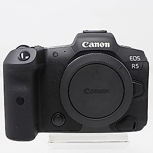 Canon EOS R5 Full Frame Mirrorless Camera with RF 24-105mm & RF 50mm F/1.8 Lens Bundle + Canon EOS R Mount Adapter + 128GB Memory Card + Accessories Including 2X Extra Batteries, Case and Tripod