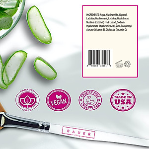 Bauer Beauty Niacinamide Serum 5% With Zinc Pore Minimizer Acne Scar & Anti Aging, Brightening Dark Spot, Reducing Oil And Repair Skin Serum-DERMATOLOGIST TESTED