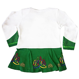 Carrolls Irish Gifts Green Babies Vest Designed As Irish Dancing Dress With Celtic Design, 1-2 Years