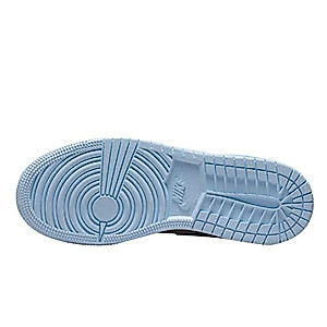 Nike Kids Air Jordan 1 Retro High OG GS Basketball Shoe, Ice Blue/Black Sail-white, 7 Big Kid