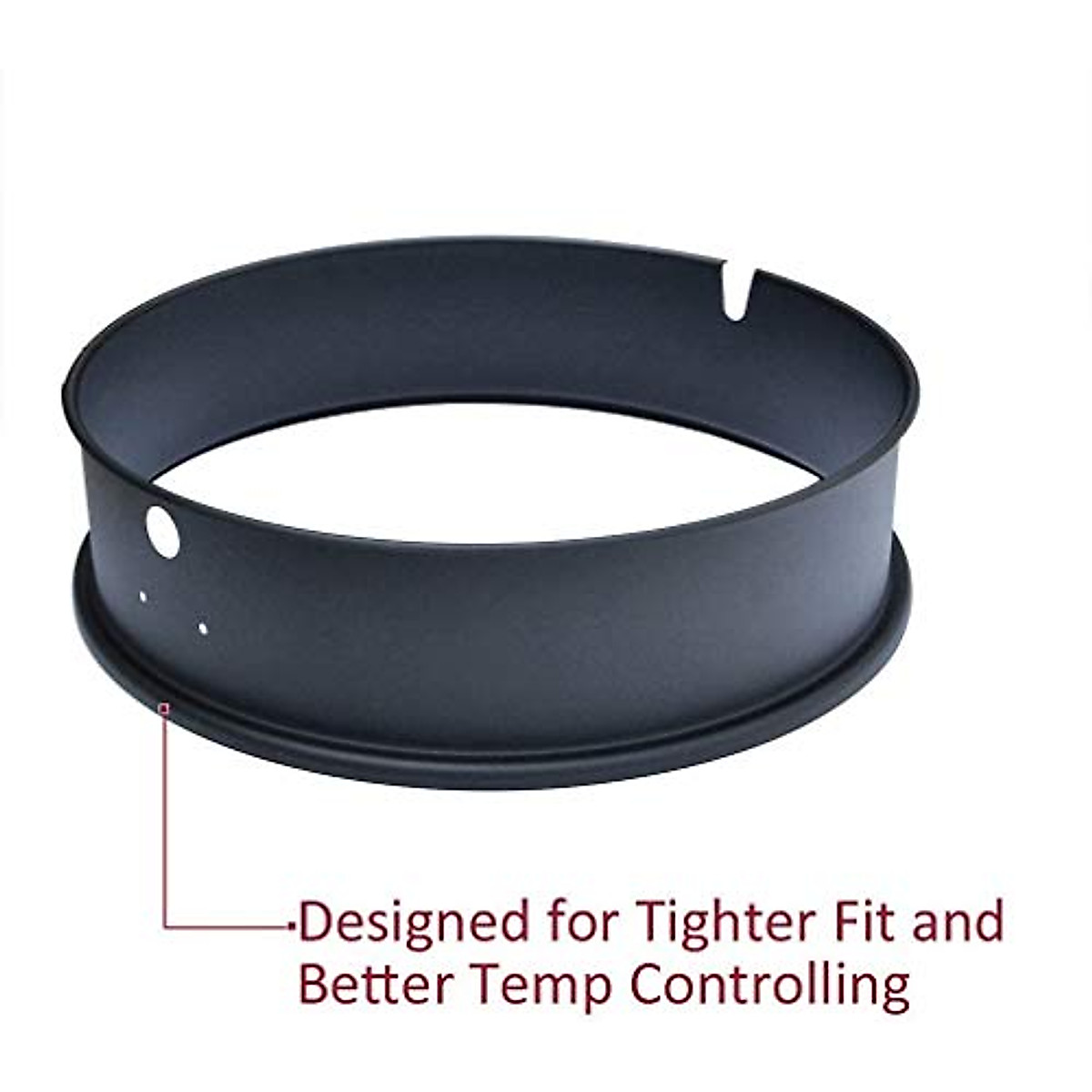 Pugmiia Onlyfire BRK-6025 Enamelled Rotisserie Ring Kit Fits Weber 57CM Charcoal Kettle Grill with Electric Motor for UK fits Most Others 57 cm Kettle BBQ