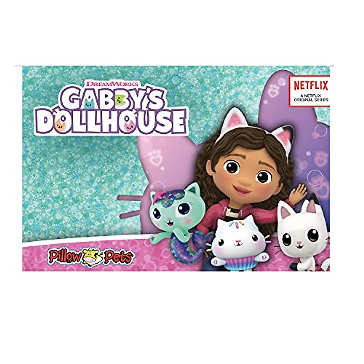 Pillow Pets Pandy Paws Stuffed Animal Plush, 16", NBCUniversal Gabby's Dollhouse Toy