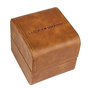 Lucky Brand Mens Watches Set Rudd Minimalist Stainless Steel Modern Aviator Quartz Japan Movement Waterproof Analog Watches (Olive)