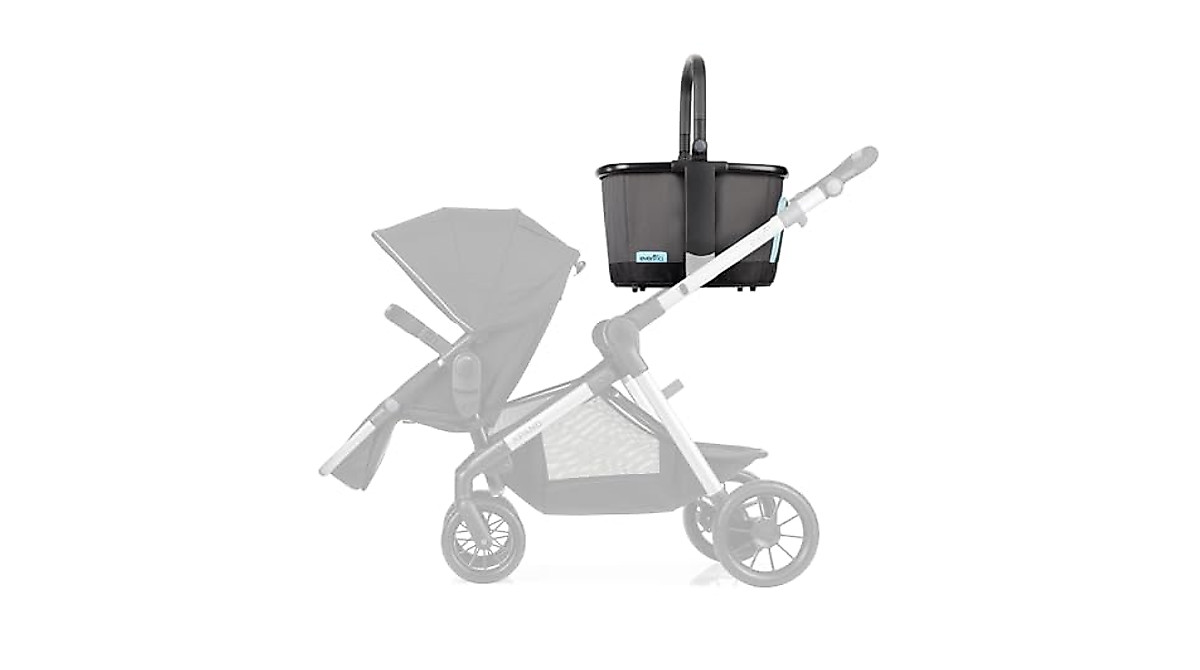 Evenflo Stroller Market Basket Gray Sky - Lightweight Storage Solution