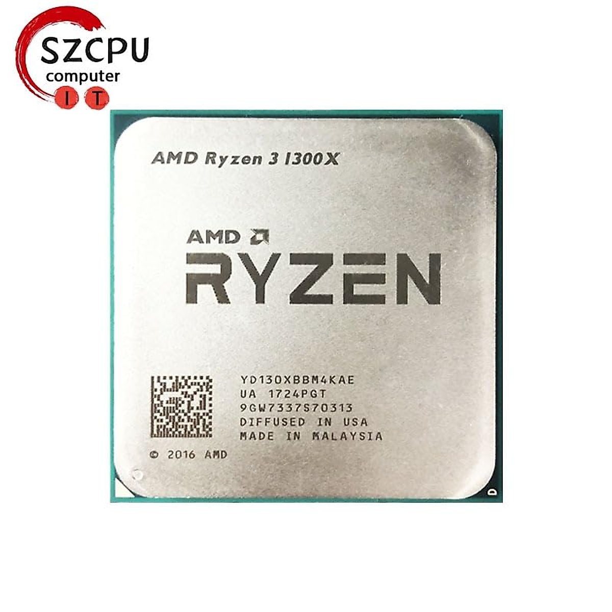 SAAKO Ryzen 3 1300X R3 1300X 3.5 GHz Gaming Zen 0.014 Quad-Core Quad-Thread CPU Processor YD130XBBM4KAE Socket AM4 Making Computers Process Data Faster