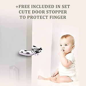 Baby Proofing Edge and Corner Guards, Safety Furniture Bumper with 3M Double-Sided Tape, Child Corner Protector for Fireplace, Table, Stair, Cabinet(Beige White)