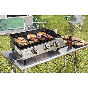 Royal Gourmet PD1300 Portable 3-Burner Propane Gas Grill Griddle,Black