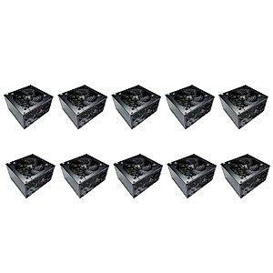 Apevia CAPTAIN550-10 ATX Power Supply with All Black Cables (10-pk)