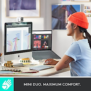 Logitech MX Keys Mini for Mac Keyboard + MX Anywhere 3 for Mac Wireless Mouse Combo - Backlit Keys, USB-C, Bluetooth, Ergonomic, Compact, Fast Scroll, Optimised for macOS, iPadOS – Pale Grey