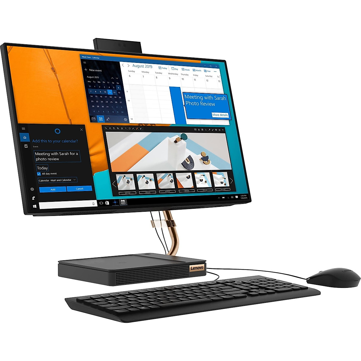 Lenovo IdeaCentre A540-24ICB F0EL00AXUS All-in-One Computer - Intel Core i5 9th Gen i5-9400T Hexa-core (6 Core) 1.80 GHz - 12 GB RAM DDR4 SDRAM - 1 TB HDD - 23.8" Full HD 1920 x 1080 - Desktop -